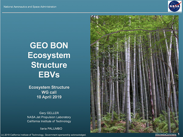 Ecosystem Structure – GEO BON
